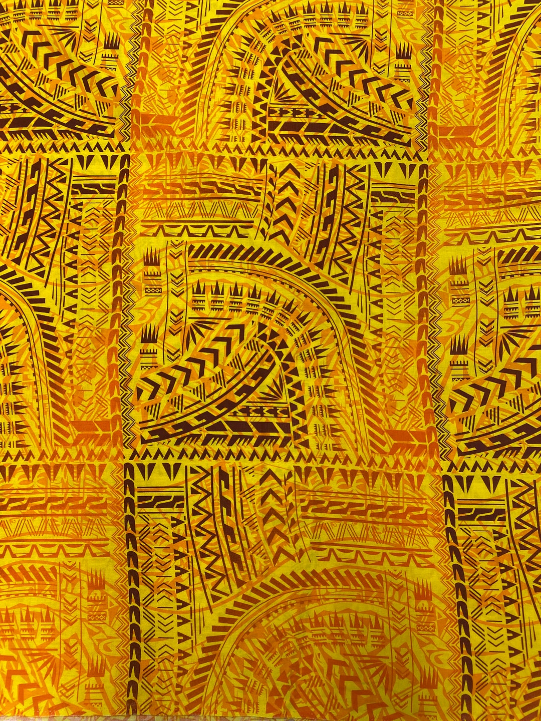 GTEX Collection - Polynesian Fabric - Tribal Elegance - Block Pattern ...