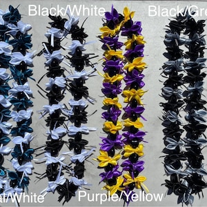 New Hawaiian Graduation Ribbon Kukui Nut Leis - Gift for Grads ...