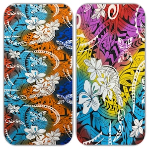 New Aloha Print - Water Color Tropical Polynesian Hawaiian Fabric by ...