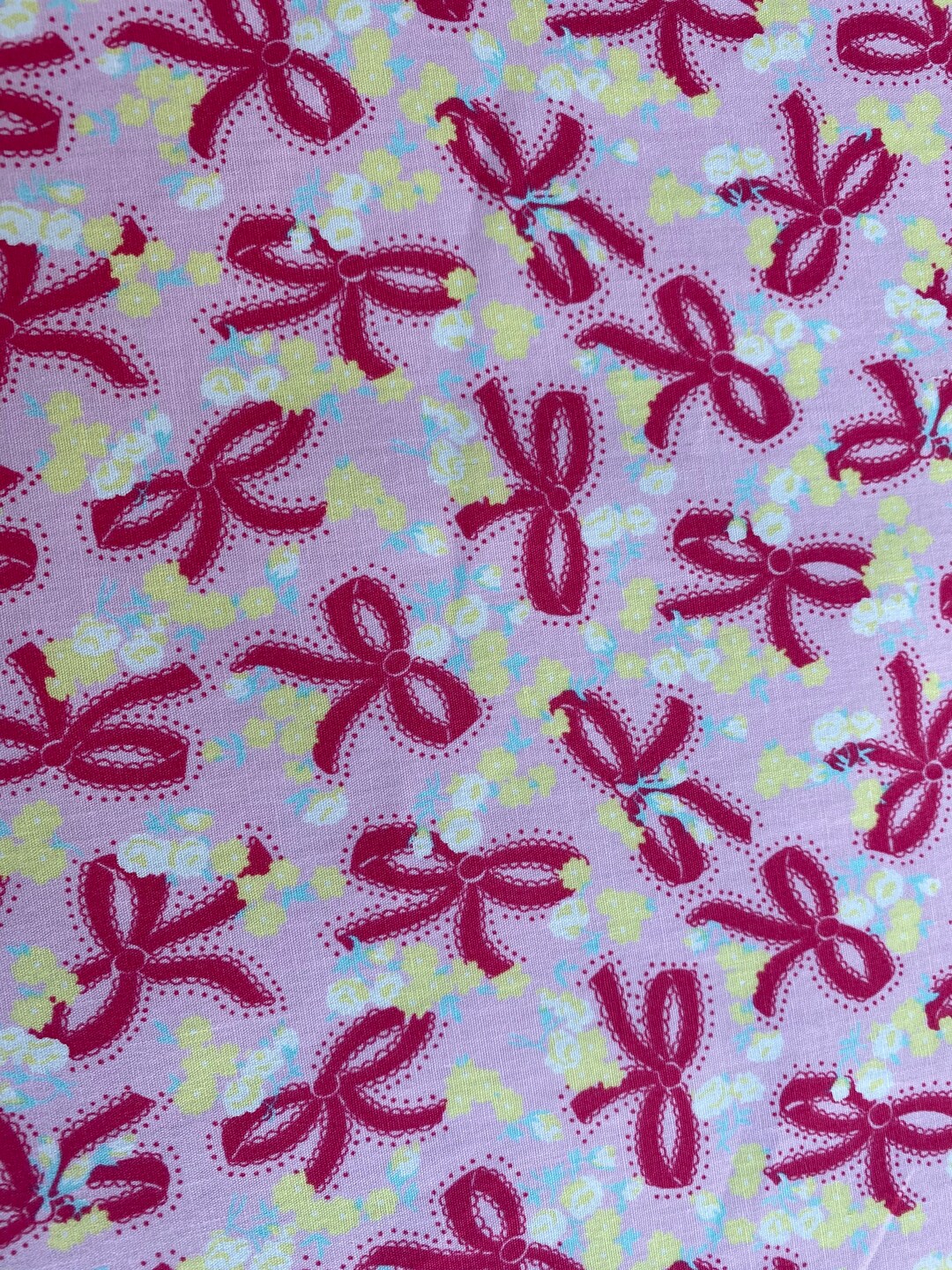 Novelty Pink Ribbon & Ribbons Cute Craft Fabric 100% Cotton - Etsy