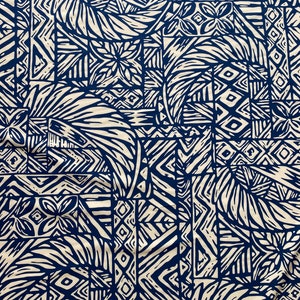 Hawaiian Tropical Tapa Tribal Print Polynesian Fabric - Peach Skin ...