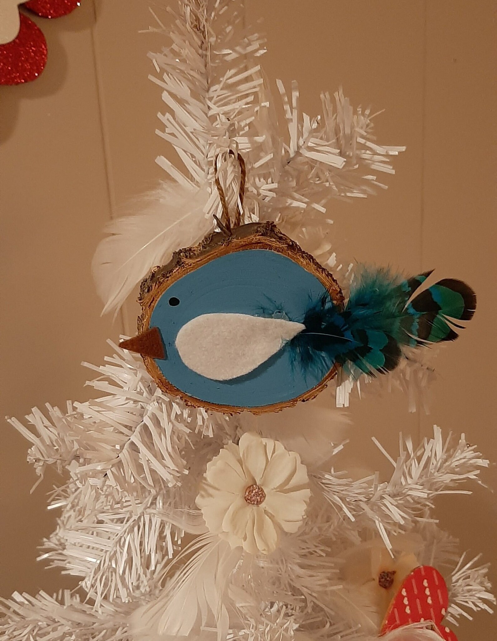 Playful Bird Wood Slice - Etsy