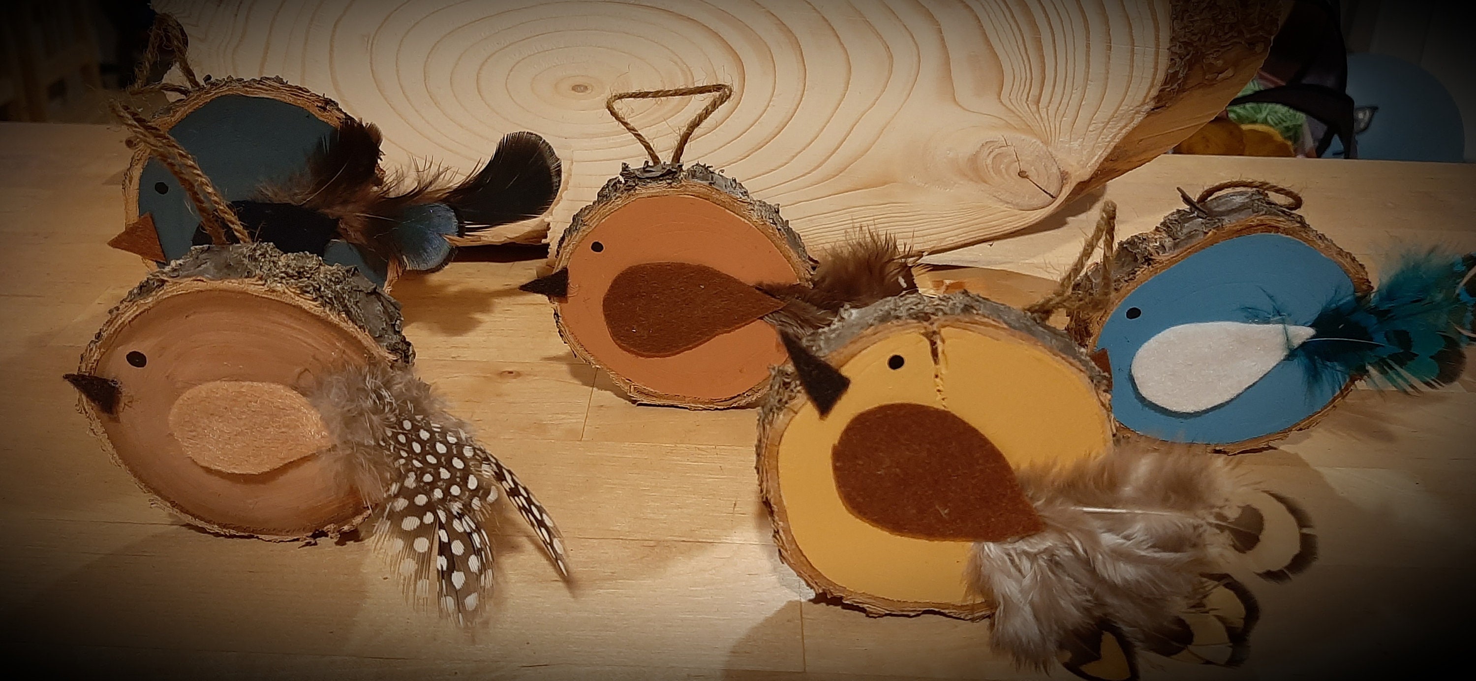 Playful Bird Wood Slice - Etsy