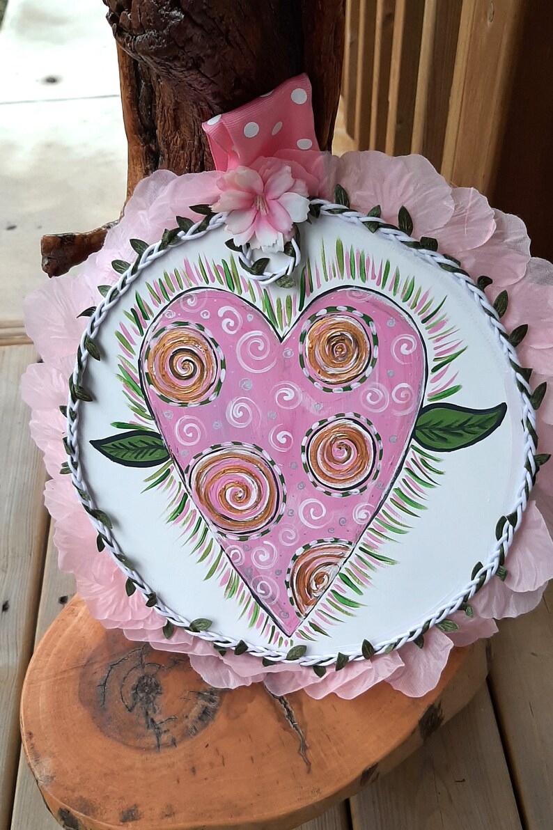 Heart of Whimsy Circle Wall Hanging - Etsy