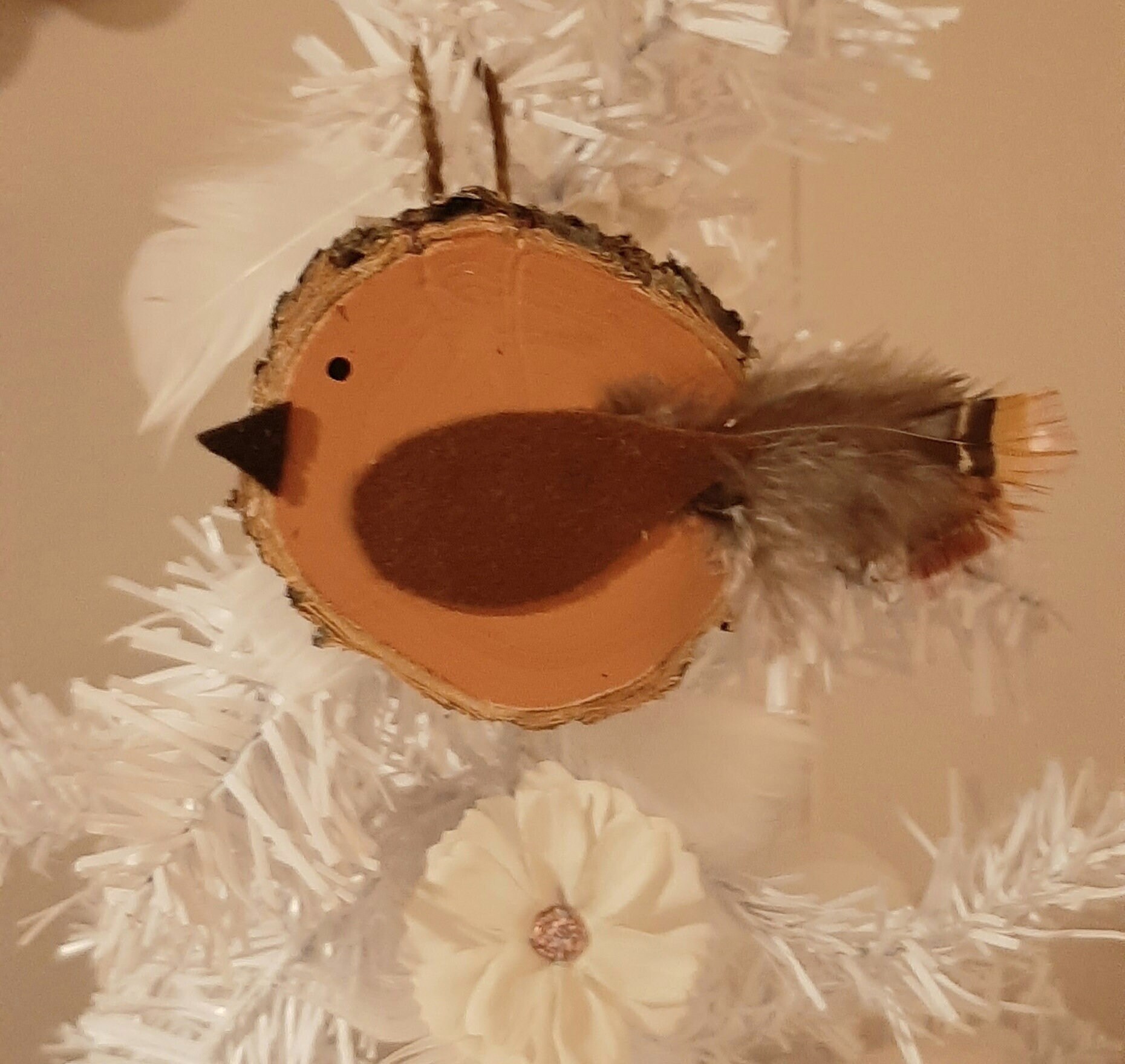 Playful Bird Wood Slice - Etsy