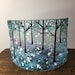 Winter Forest Fused Glass Curve - Etsy