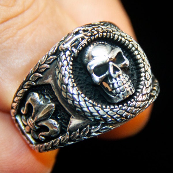 Skull Rings Men - Etsy