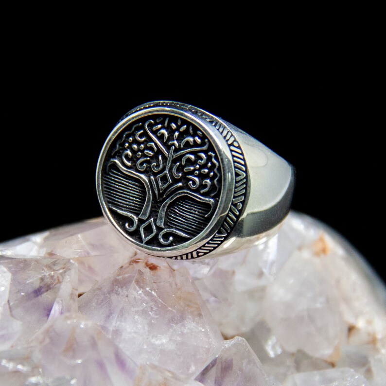 925 Sterling Silver Tree of Life Ring for Men or Women | Etsy