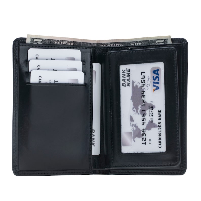 Police Badge Wallet All Leather Universal Fit-black - Etsy