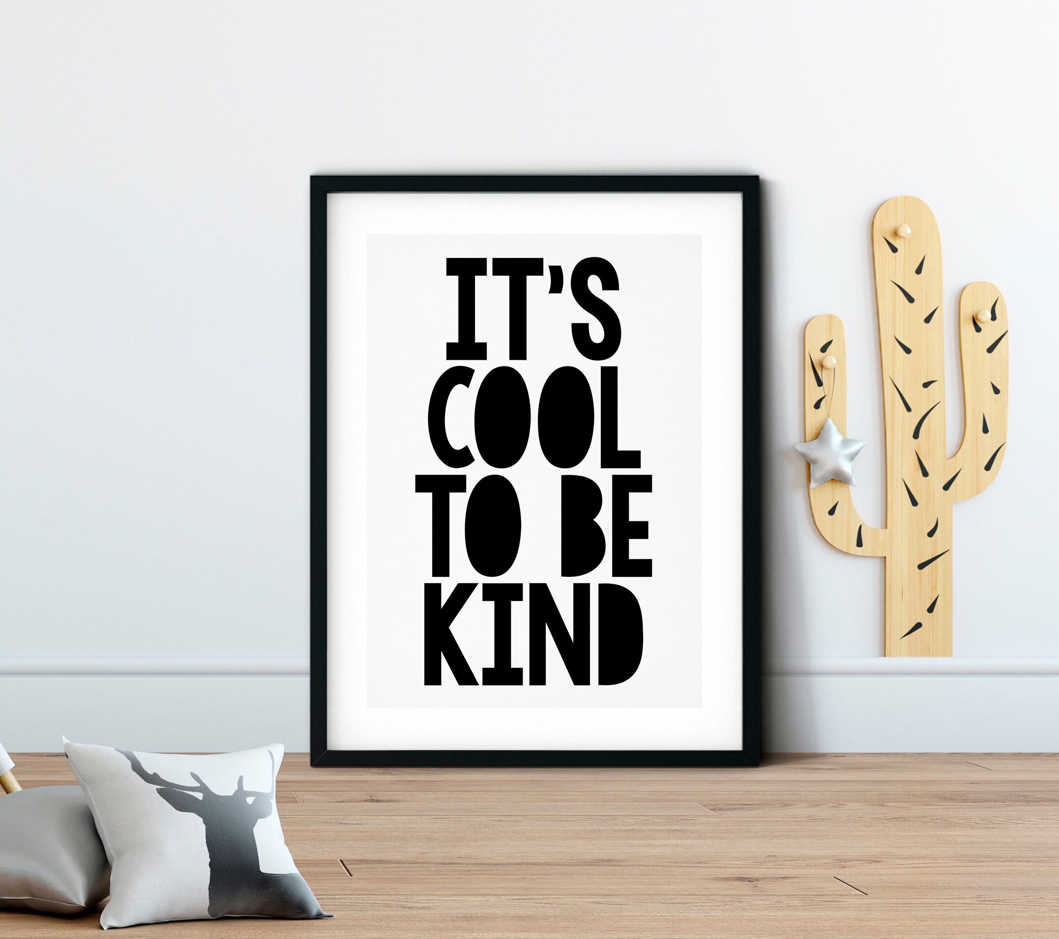 It's COOL to BE KIND Print Digital Download Nursery - Etsy