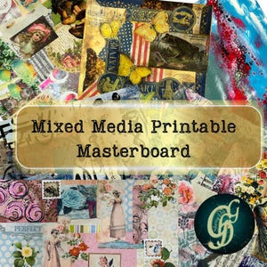 Mixed Media Printable Masterboards; Scrapbooks, Junk Journal, Crafting ...