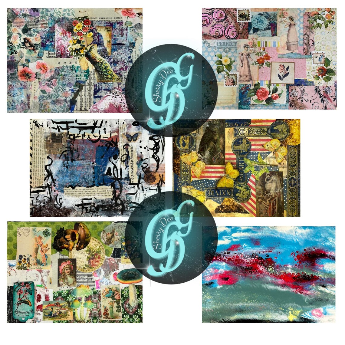 Mixed Media Printable Masterboards; Scrapbooks, Junk Journal, Crafting ...