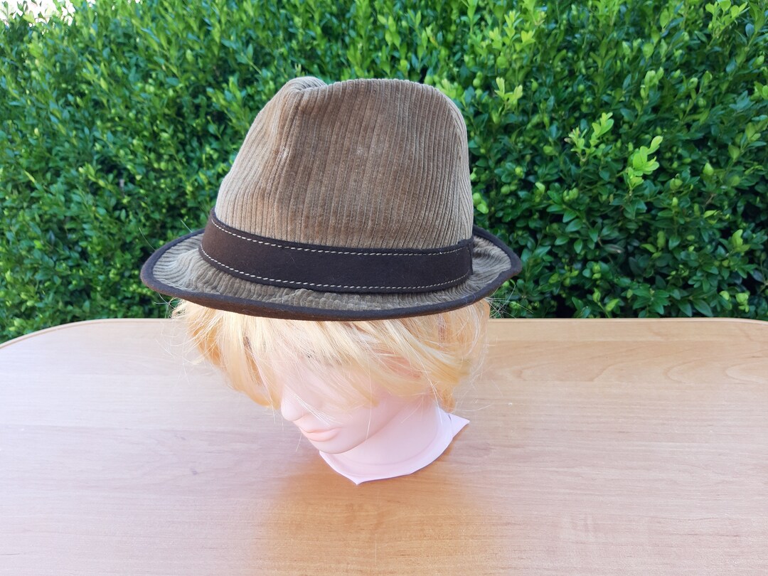 Vintage Augsburger Fedora Hat. Brown Tweed Fedora. Vintage Fedora Hat ...
