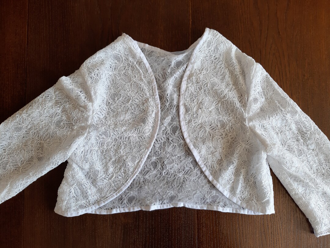 Vintage White Bolero Jacket Bolero Jacket Women Jacket Bolero White ...