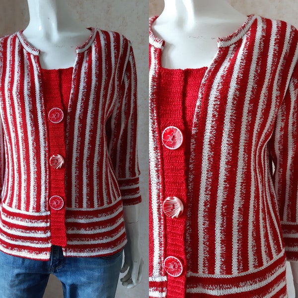 Red sweater - Etsy