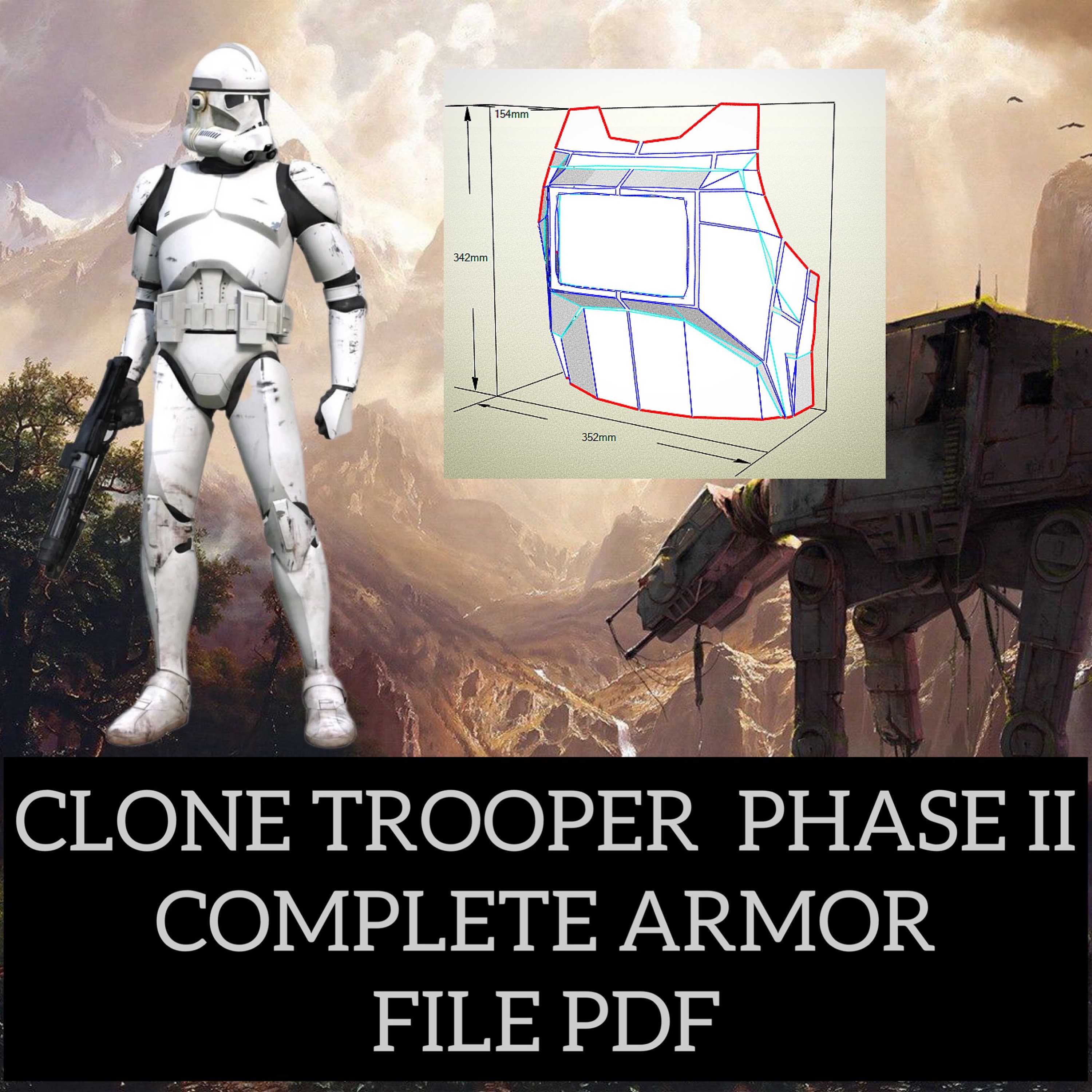 Phase 2 Clone Trooper Blueprints