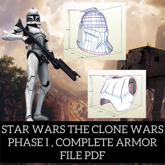 Star Wars Clone Wars Series Rookie Armor PDF File - Etsy