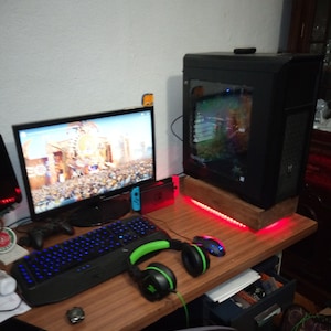 RGB Ancient Wood Base for Desktop - Etsy