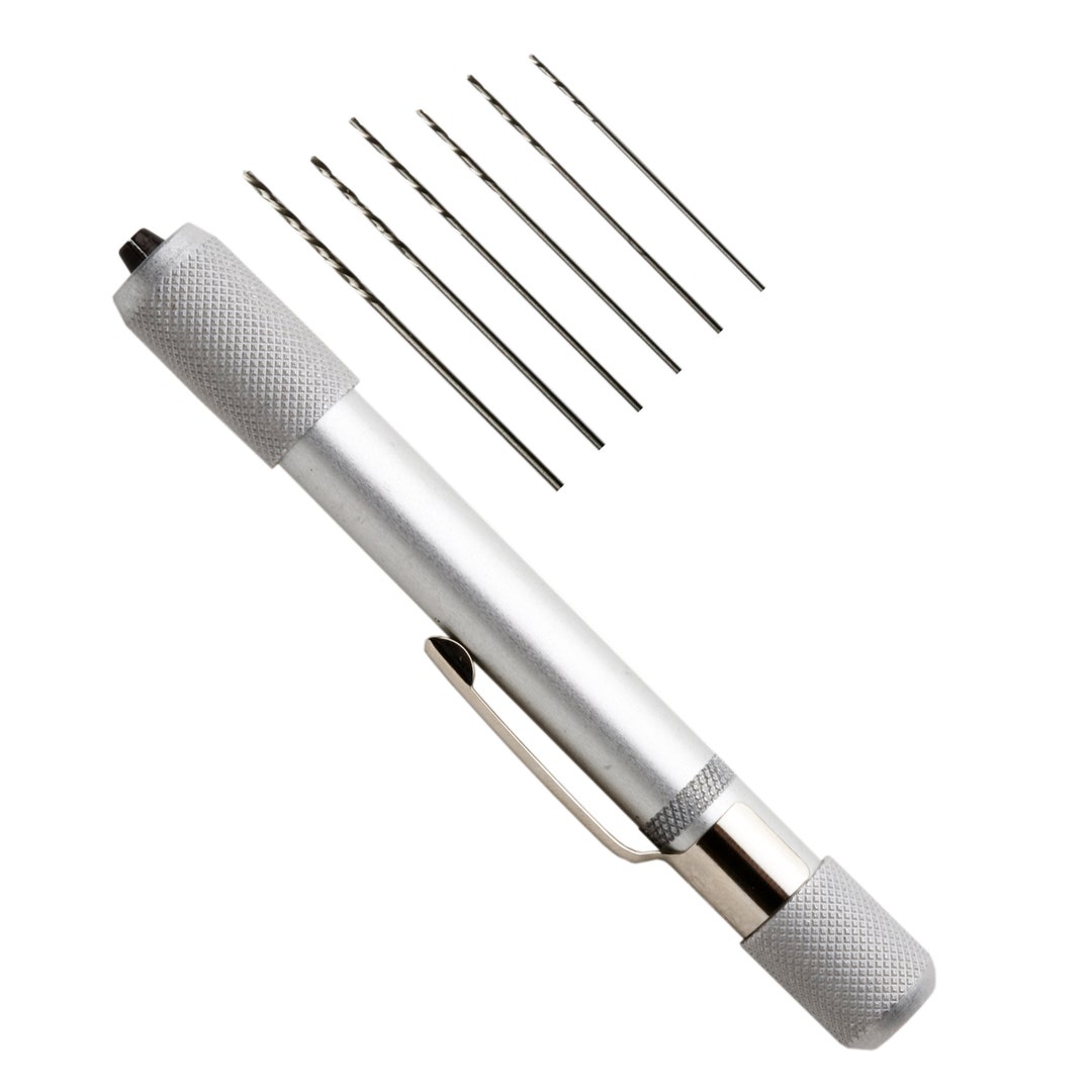 Deluxe Pin Vise With Assorted Drills 12 or 6 Drill Bits - Etsy