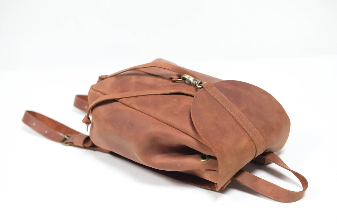 Leather Backpack Women / Women Leather Backpack / Leather Bag | Etsy