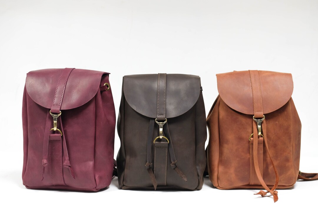 Leather Backpack Women / Women Leather Backpack / Leather Bag - Etsy
