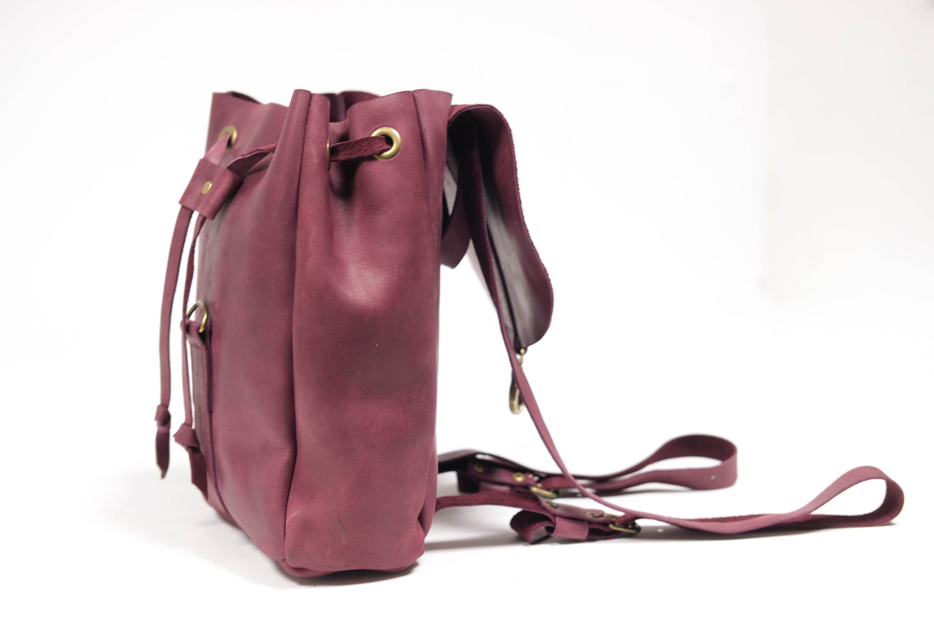 Leather Backpack Women / Women Leather Backpack / Leather Bag | Etsy