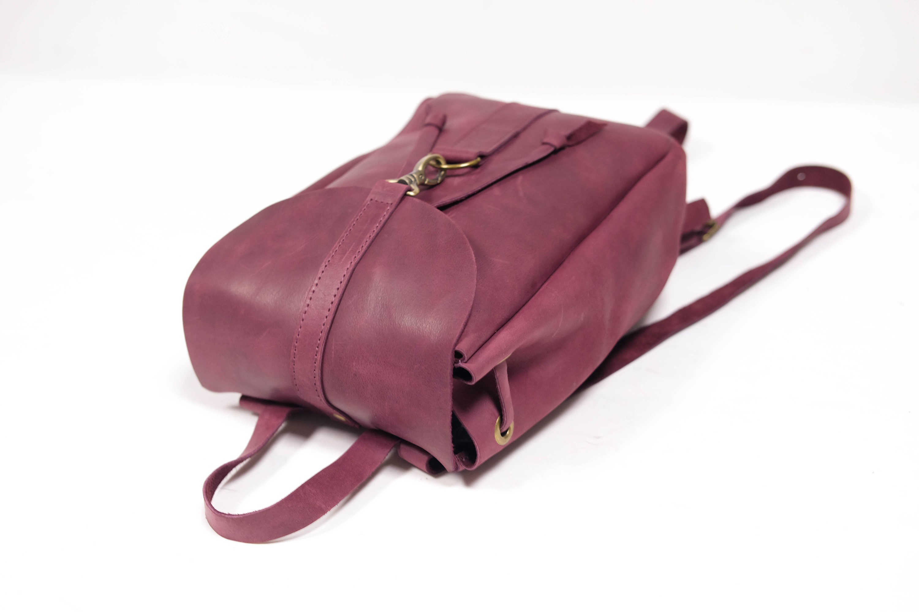 Leather Backpack Women / Women Leather Backpack / Leather Bag | Etsy