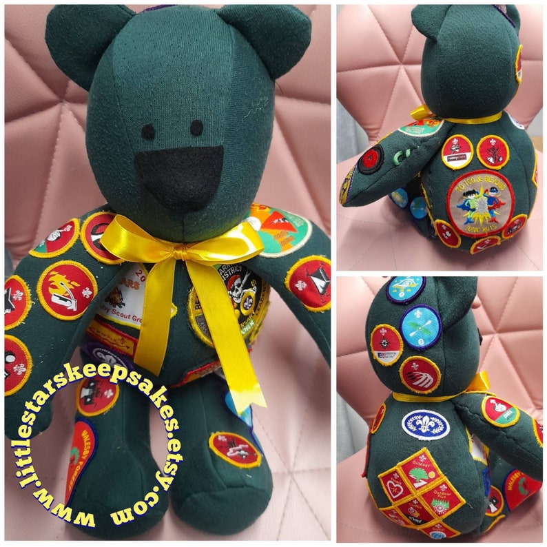Memory Bear Uniform Bear Keepsake Bear Gift School - Etsy