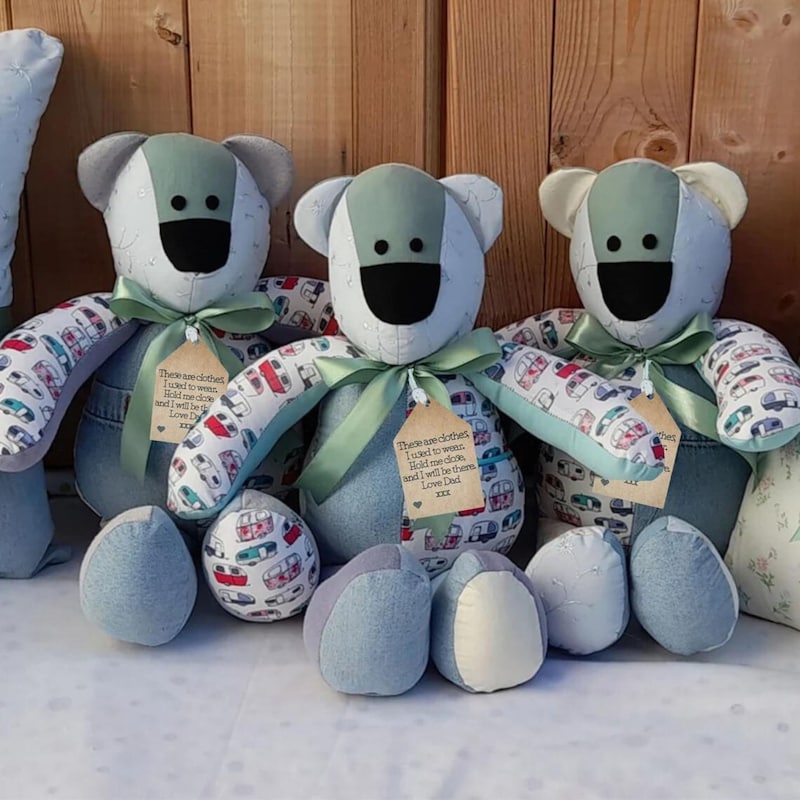 Memory Bears Made With Loved Ones Clothing - Etsy UK