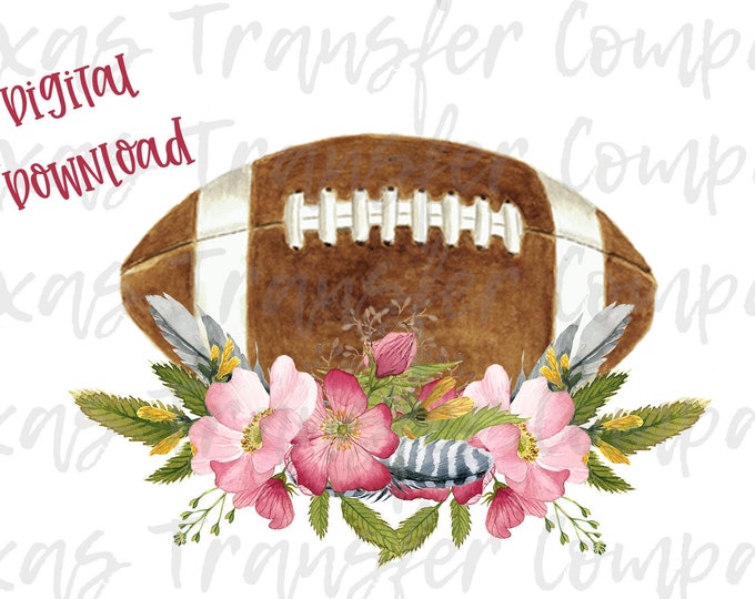 Football PNG for Sublimation or DTG / Digital PNG / Watercolor Football ...