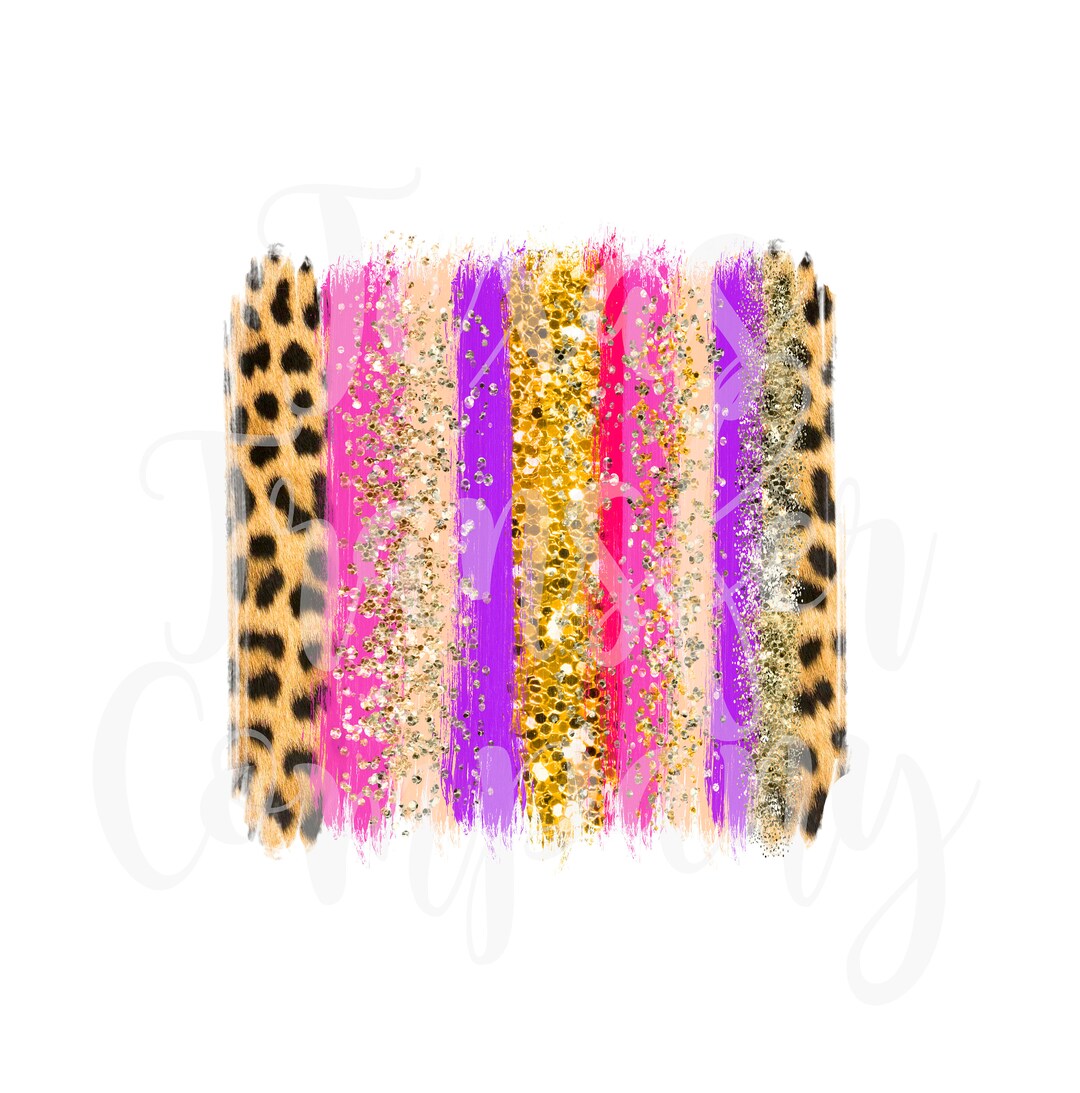 Pink and Purple Brush Strokes Digital Download, Sublimation Digital ...