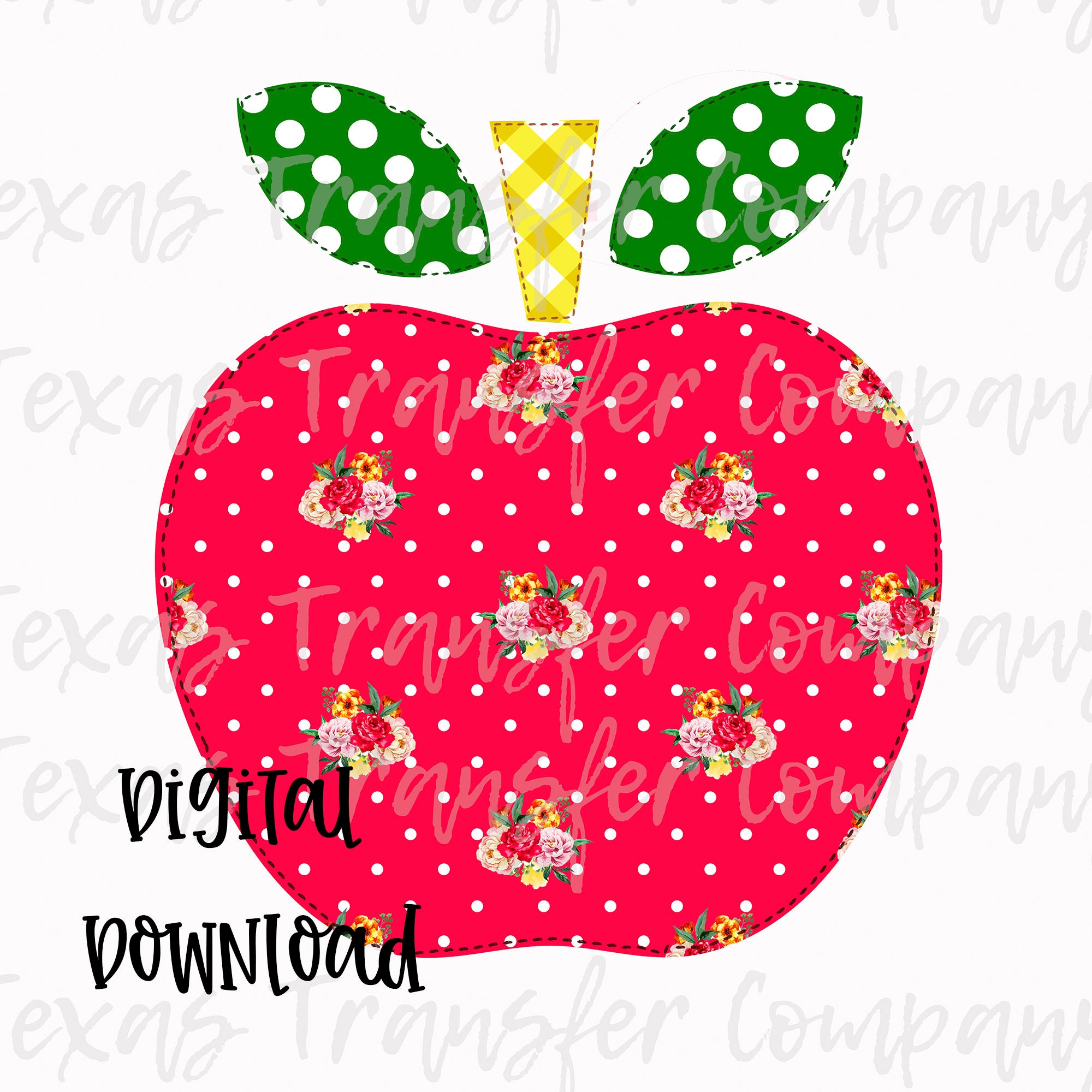 Apple digital download back to school digital design back to | Etsy
