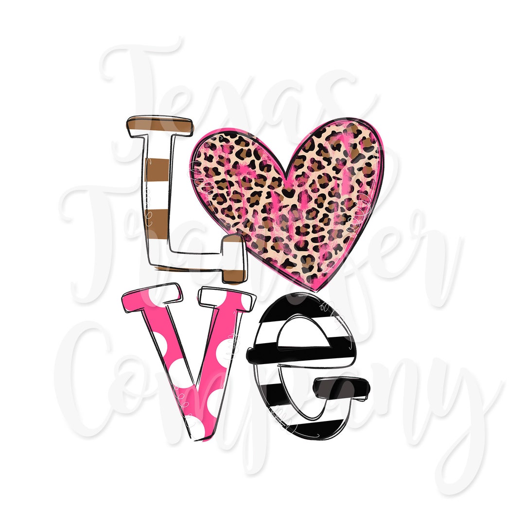 Valentines Love Sublimation Transfer Ready to Press, Cotton Tshirt ...