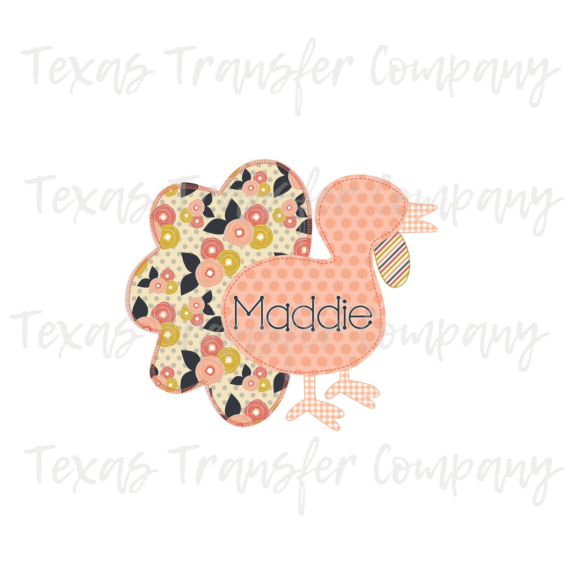 Girls Patchwork Turkey Sublimation Heat Transfer Cotton - Etsy