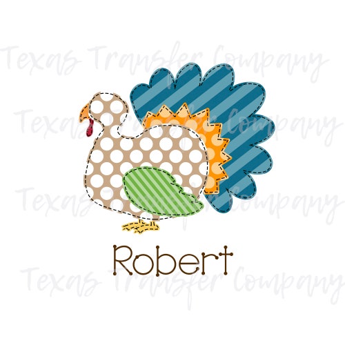 Girls Patchwork Turkey Sublimation Heat Transfer Cotton - Etsy