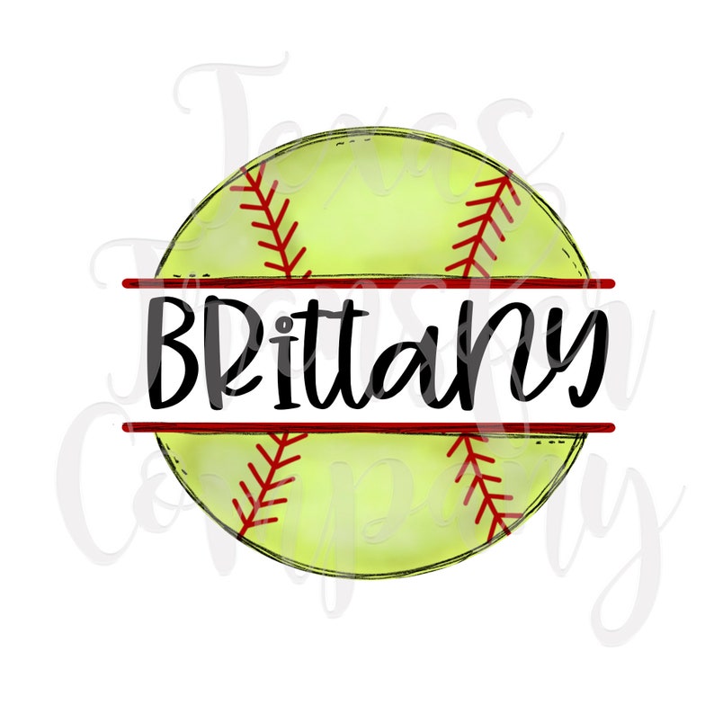Personalized Softball Sublimation Transfer Ready to Press - Etsy