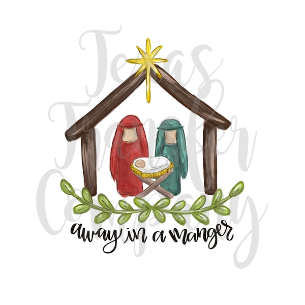 Away in a Manger - Etsy