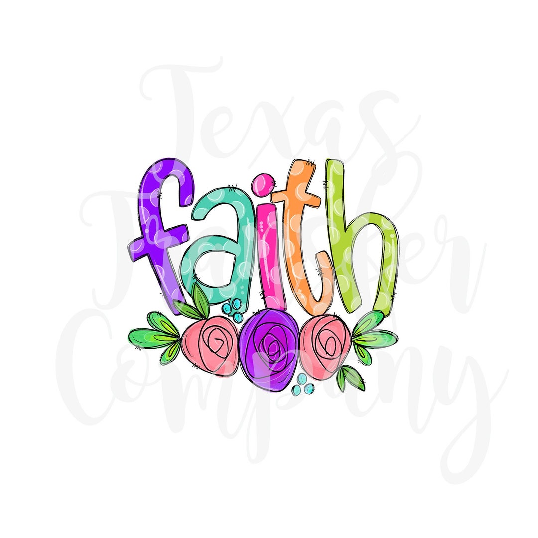 Faith Sublimation Transfer, Digital Heat Cotton T-shirt Ready to Press ...