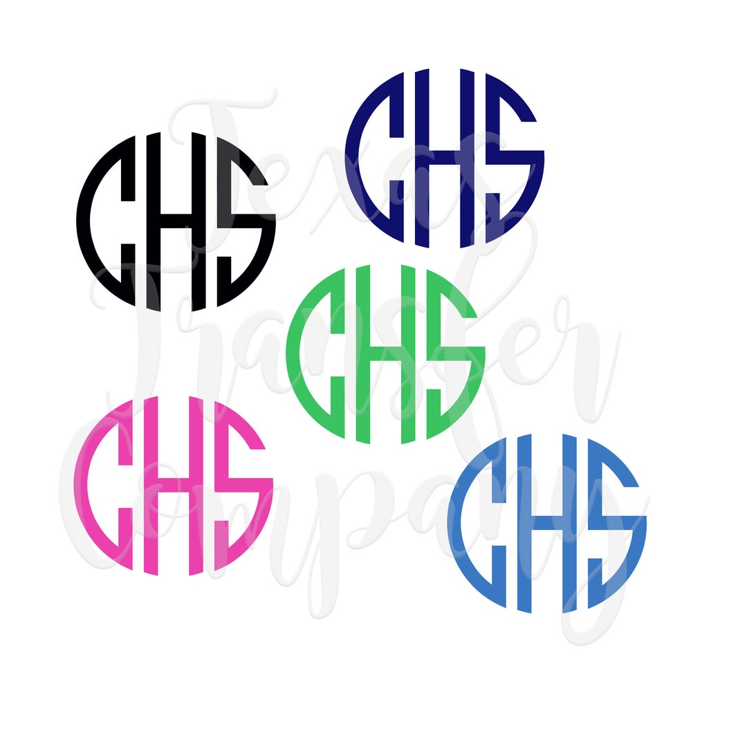 Round Monogram Customized Color Sublimation Transfer, Cotton Heat ...