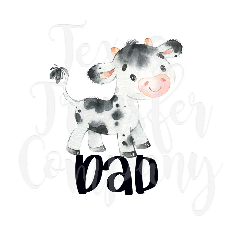 Dad Cow Digital Download Cow Birthday Png Sublimation File - Etsy