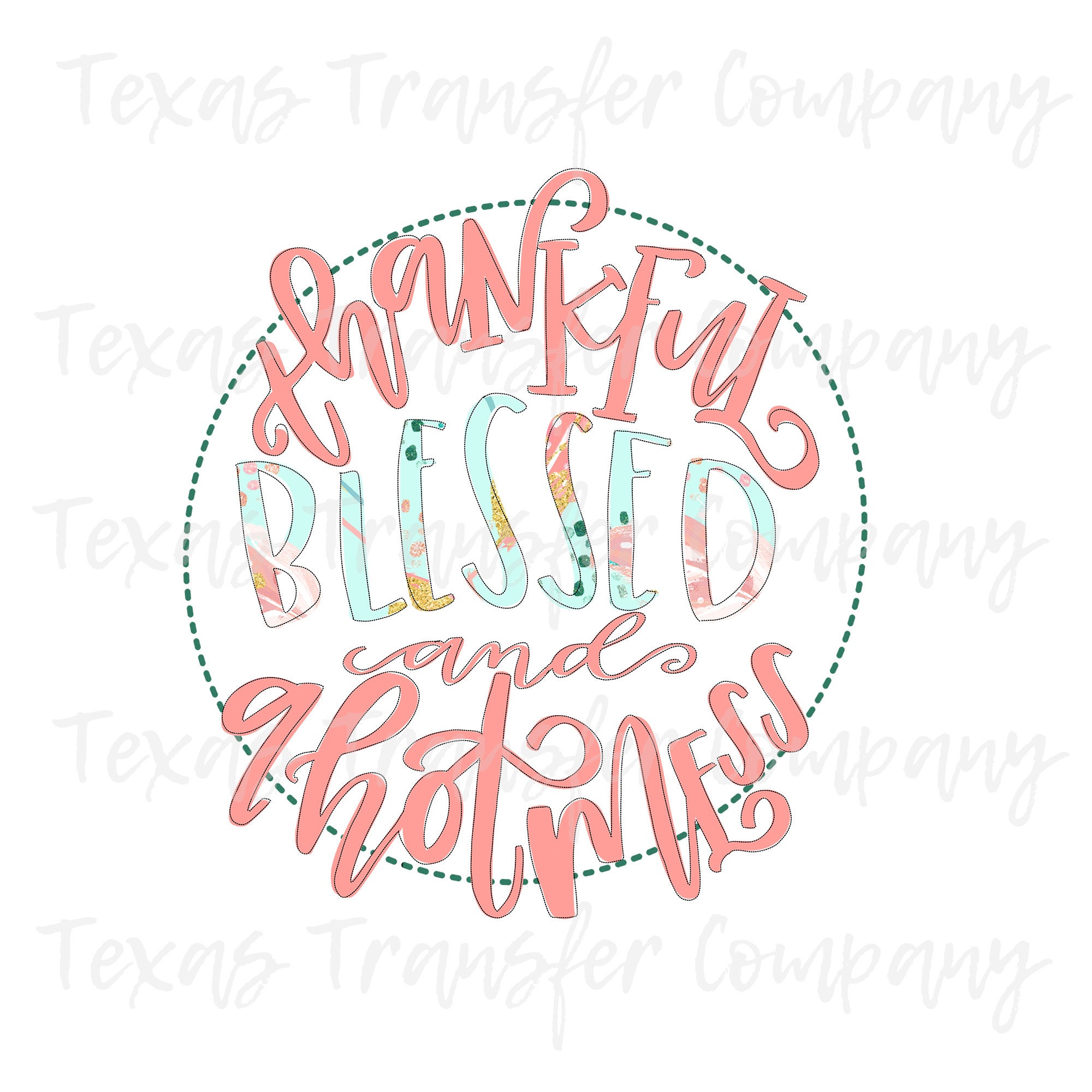 Thankful Blessed Hot Mess Sublimation Transfer Cotton Tshirt | Etsy