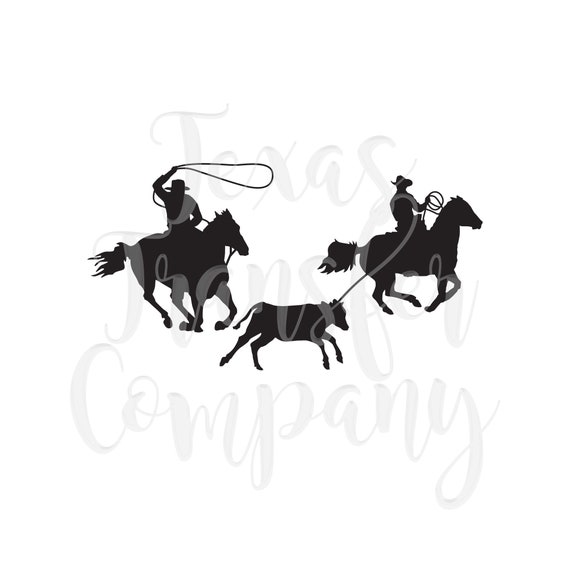 Team Roping Silhouette