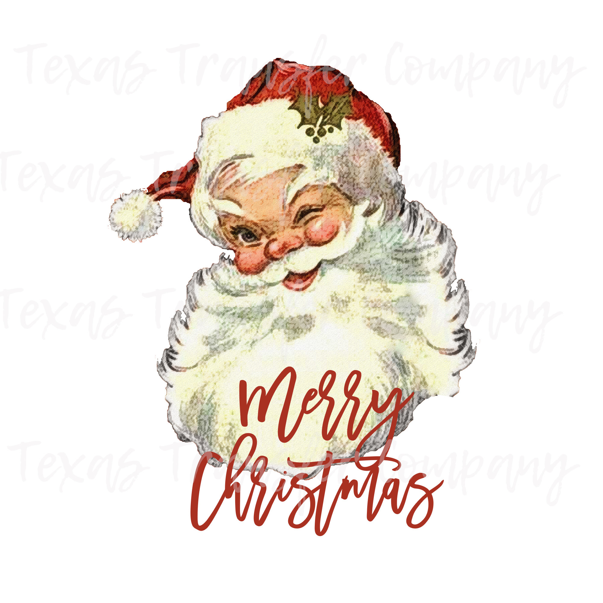 Retro Santa Sublimation Transfer Cotton Tshirt Transfer | Etsy