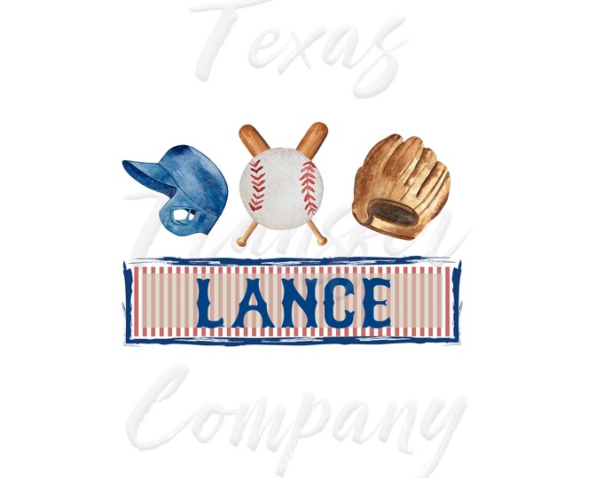 Personalized Baseball Sublimation Transfer, Kids Baseball Transfer ...
