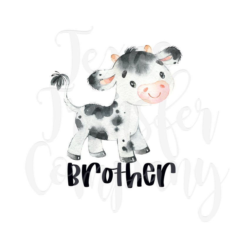 Brother Cow Digital Download Cow Birthday Png Sublimation - Etsy