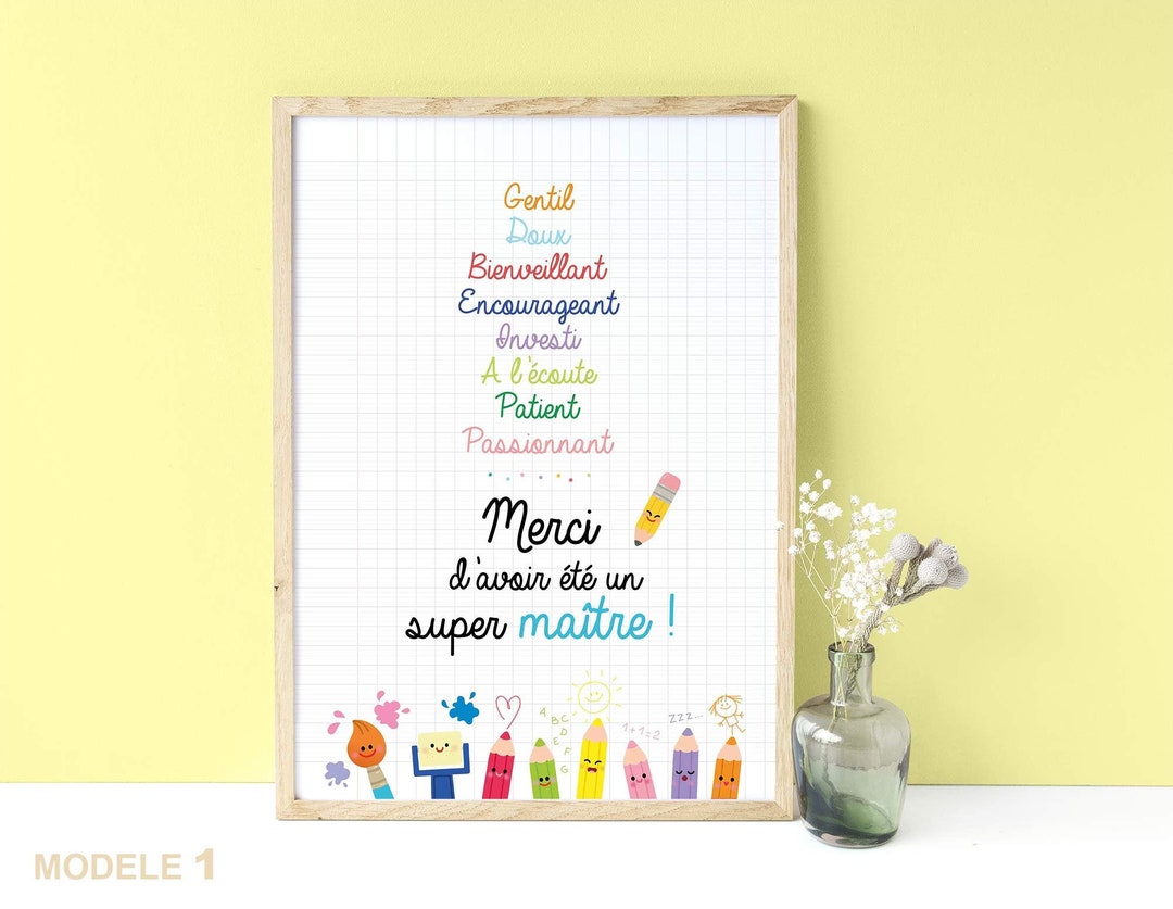Thank You Master/teacher - A4 Poster - Etsy