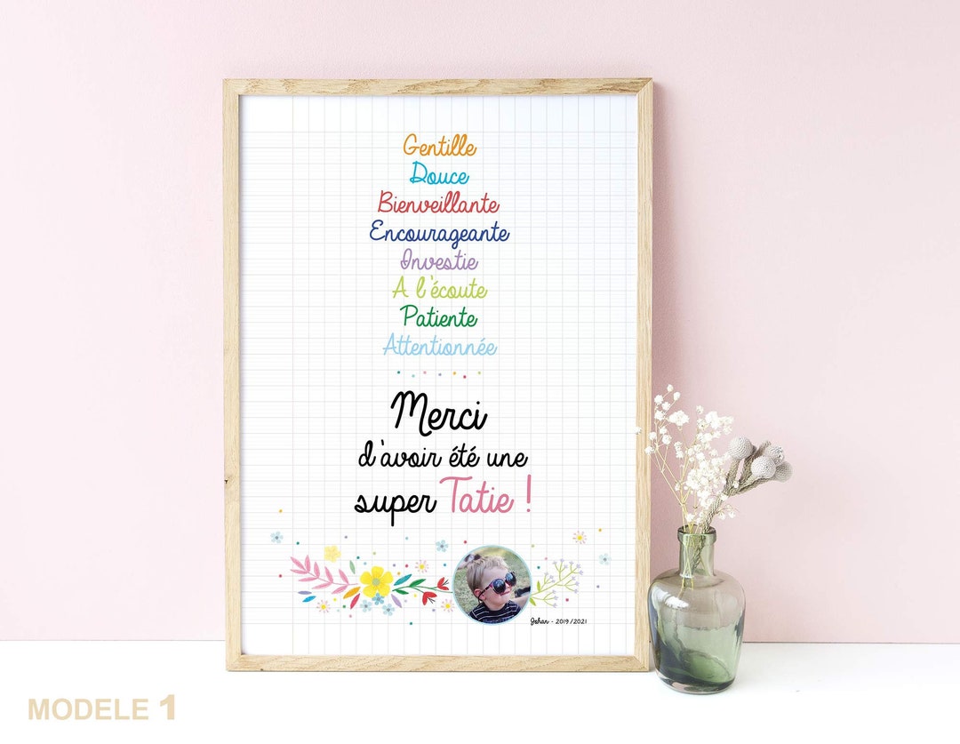 Thank You Auntie A4 Poster - Etsy