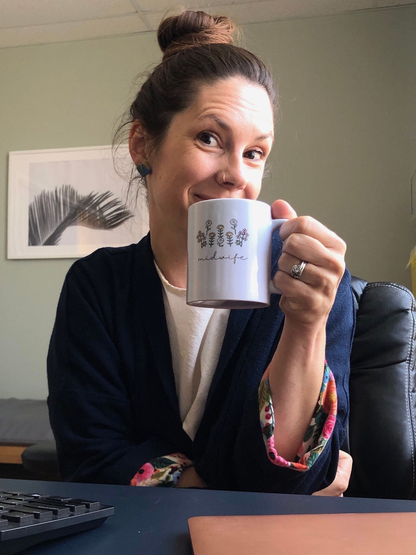 Midwife Flower Mug Coffee Tea - Etsy Sweden