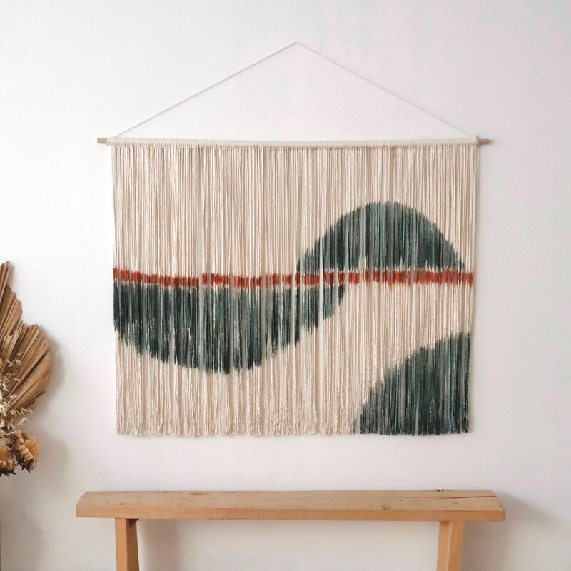 Dip Dye Macrame Wall Hanging - Etsy