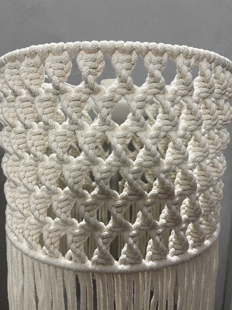 Macrame Chandelier Ceiling Hanging Wedding Lampshade | Etsy